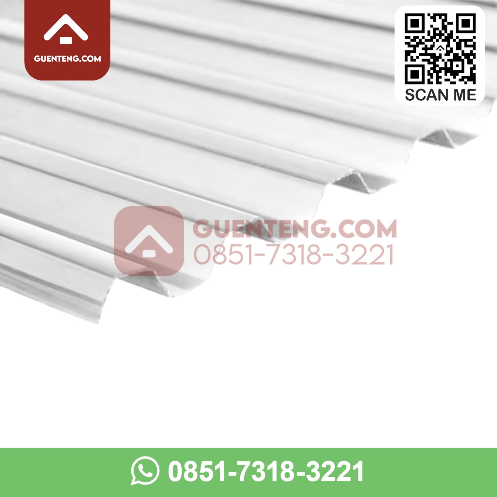 Atap Polycarbonate Solartuff Gelombang Tipe Greca Warna Opal Putih Susu ...