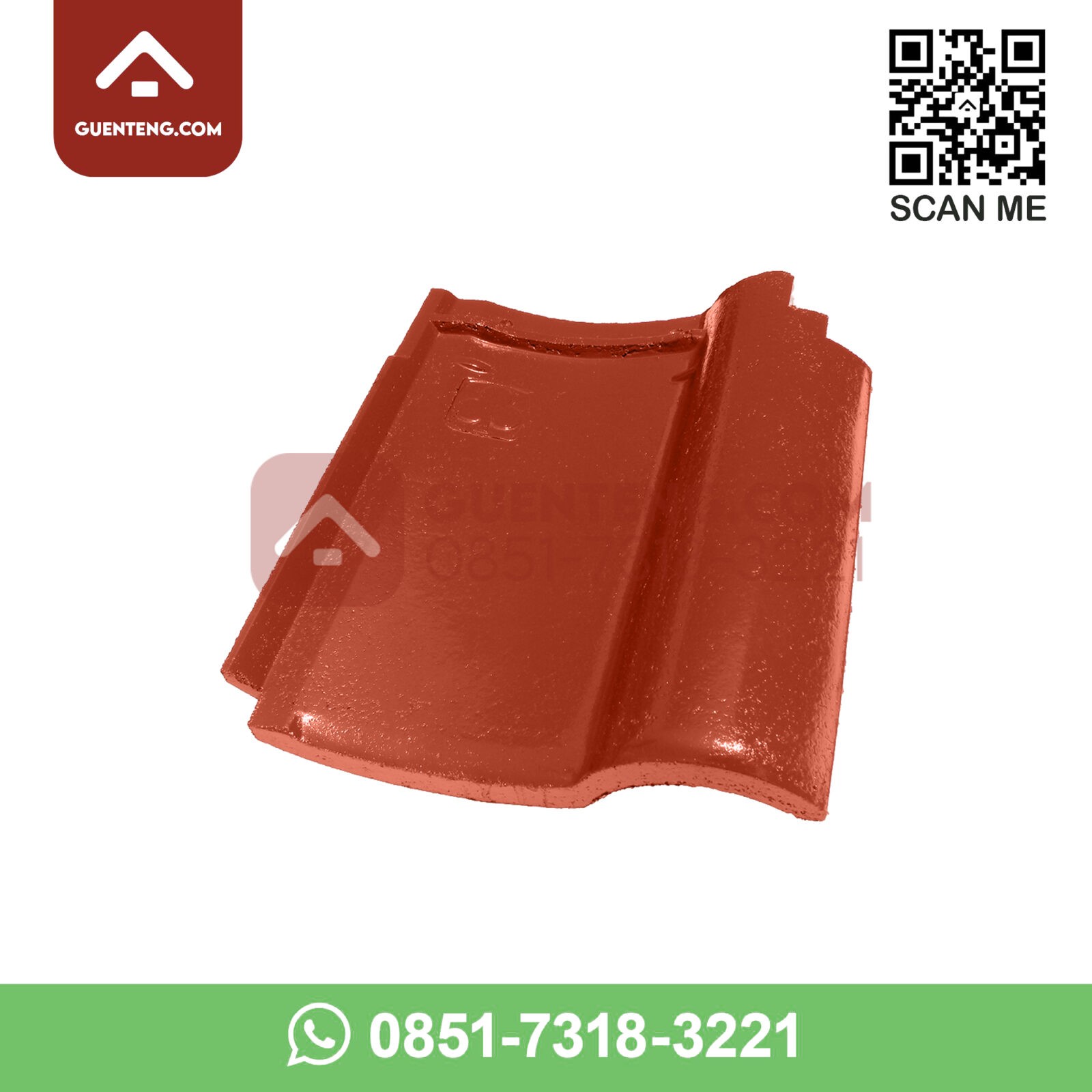 Genteng Beton Cisangkan Gelombang Royal Warna Merah - Guenteng - Toko ...
