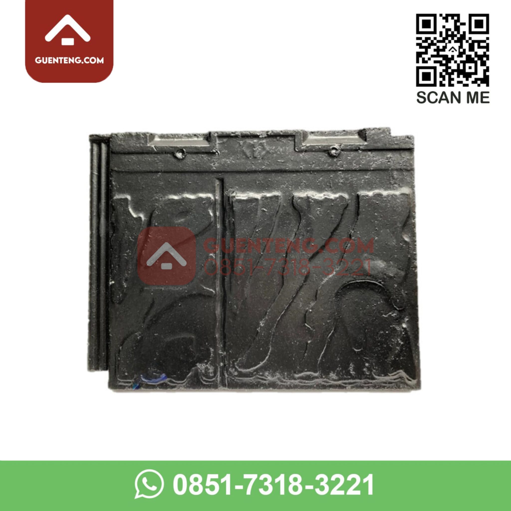 Genteng Beton Flat Tipe Urat Batu CIp Kas Hitam - Guenteng - Toko ...