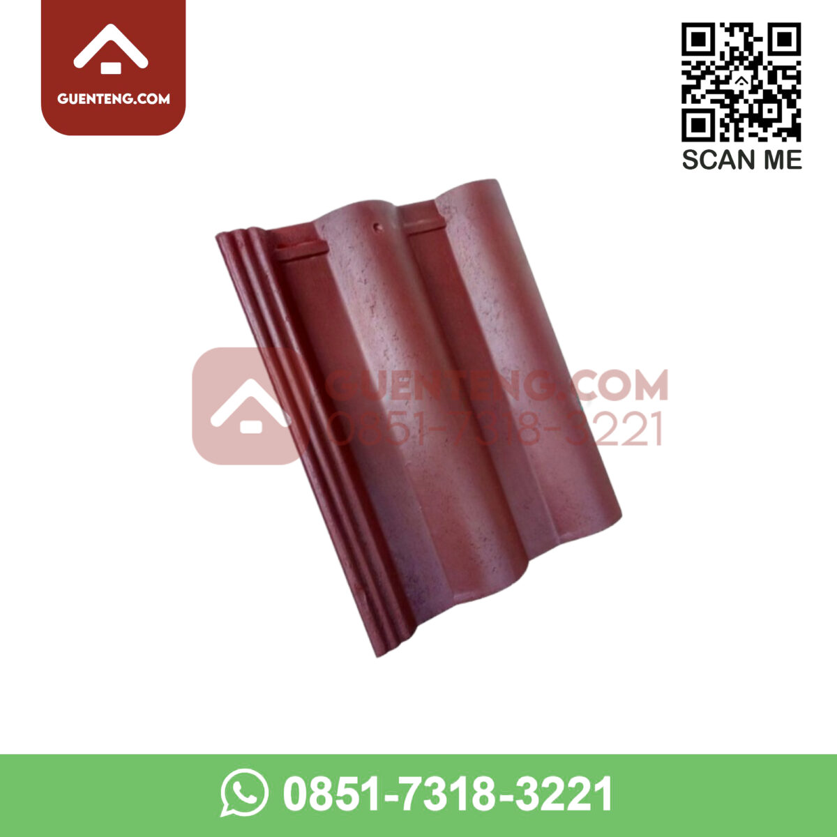 Genteng Beton Gelombang Garuda Berlian Warna Merah Red - Guenteng ...