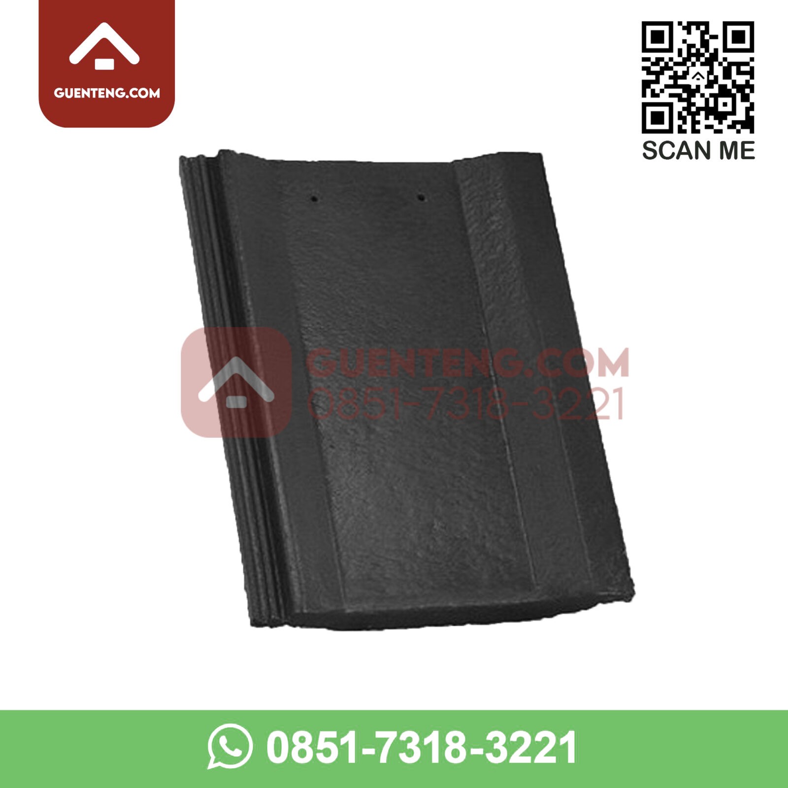 Genteng Beton Monier Perspective Standard Warna Midnight Black ...