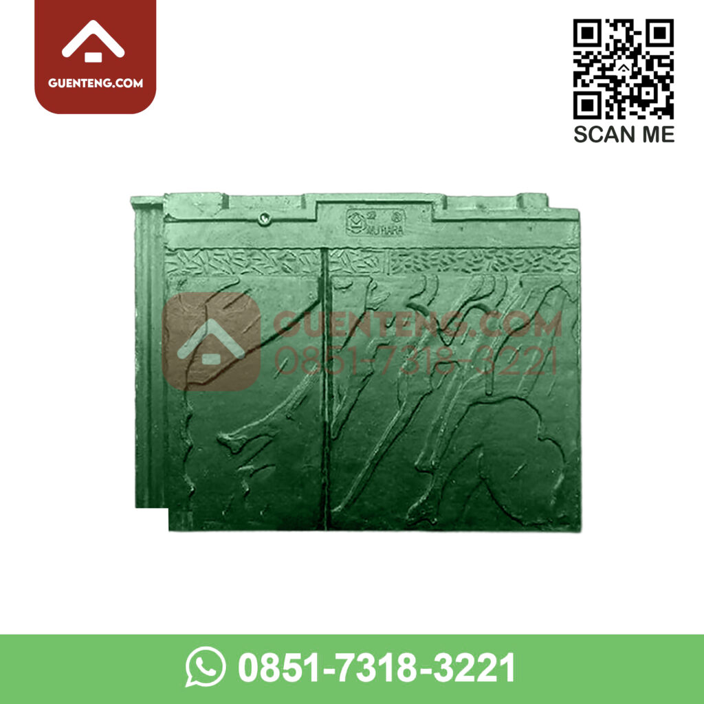 Genteng Beton Mutiara Flat Stone Urat Batu Cat Minyak Warna Hijau Daun ...