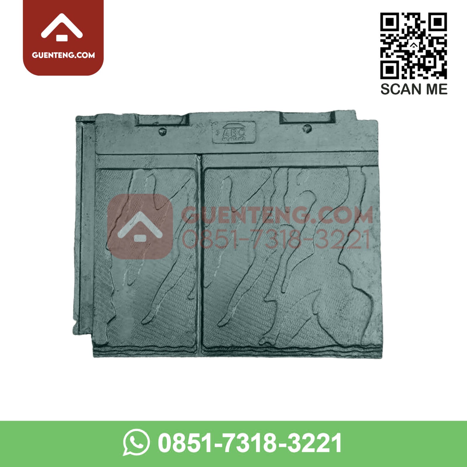 Genteng Beton Mutiara Flat Stone Urat Batu Warna Hijau Tua - Guenteng ...