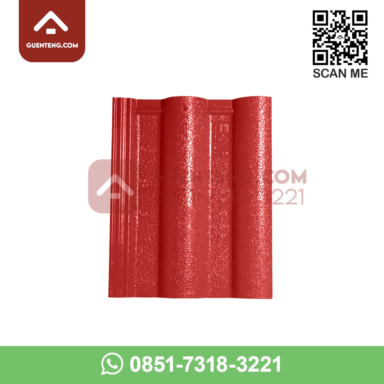 Genteng Beton Mutiara Gelombang Garuda Warna Merah Darah - Guenteng ...