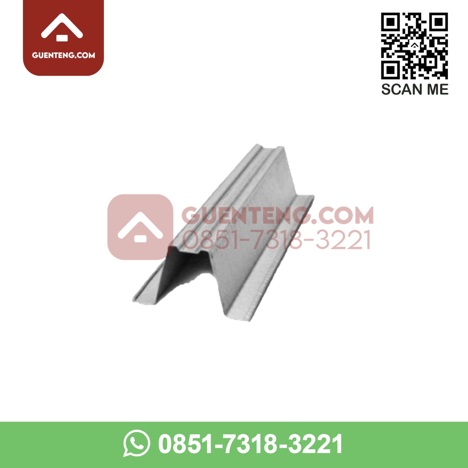 Rangka Baja Ringan Reng Tebal 0.3 mm x 6m - Guenteng - Toko Genteng ...