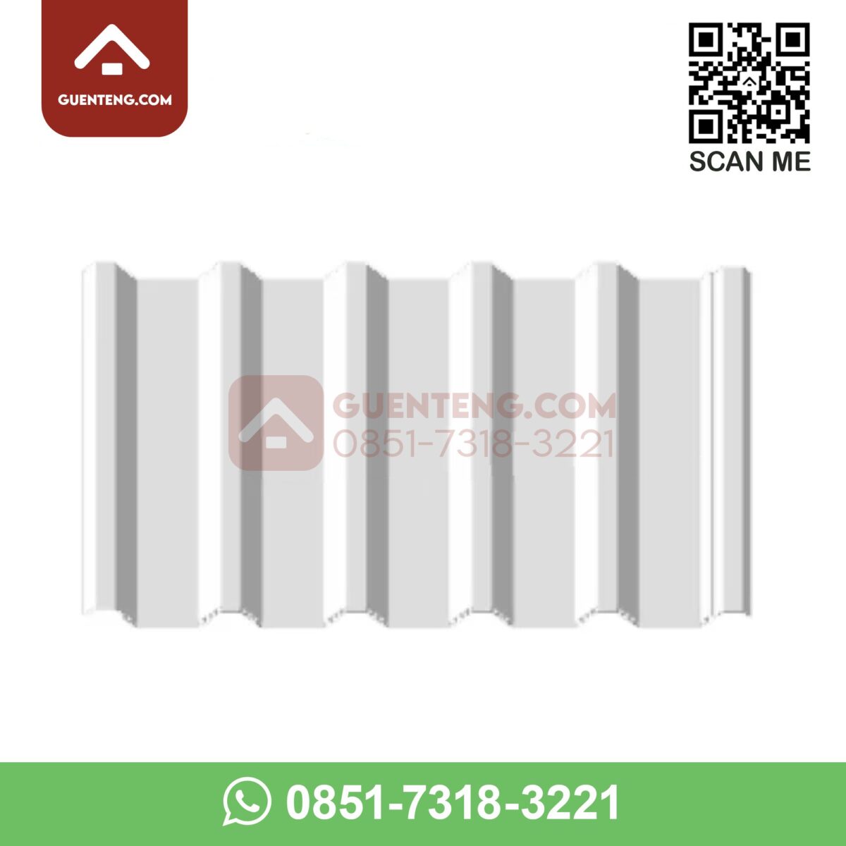 ATAP uPVC AMAN ROOF BLW 1001 WARNA White / Putih - Guenteng - Toko ...