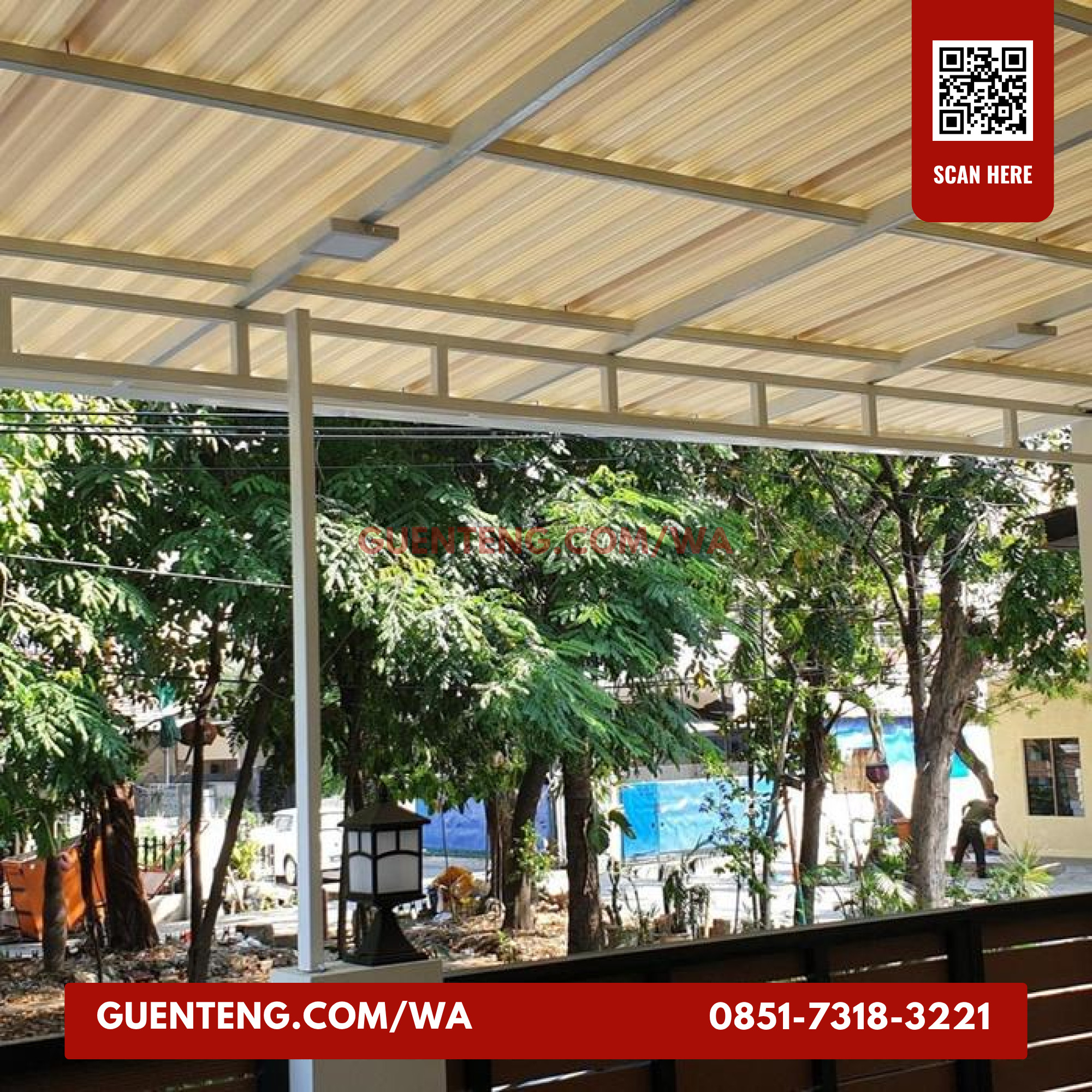 Atap uPVC SUN PANEL Double Layer 840 Garansi 10 tahun Putih - Guenteng ...