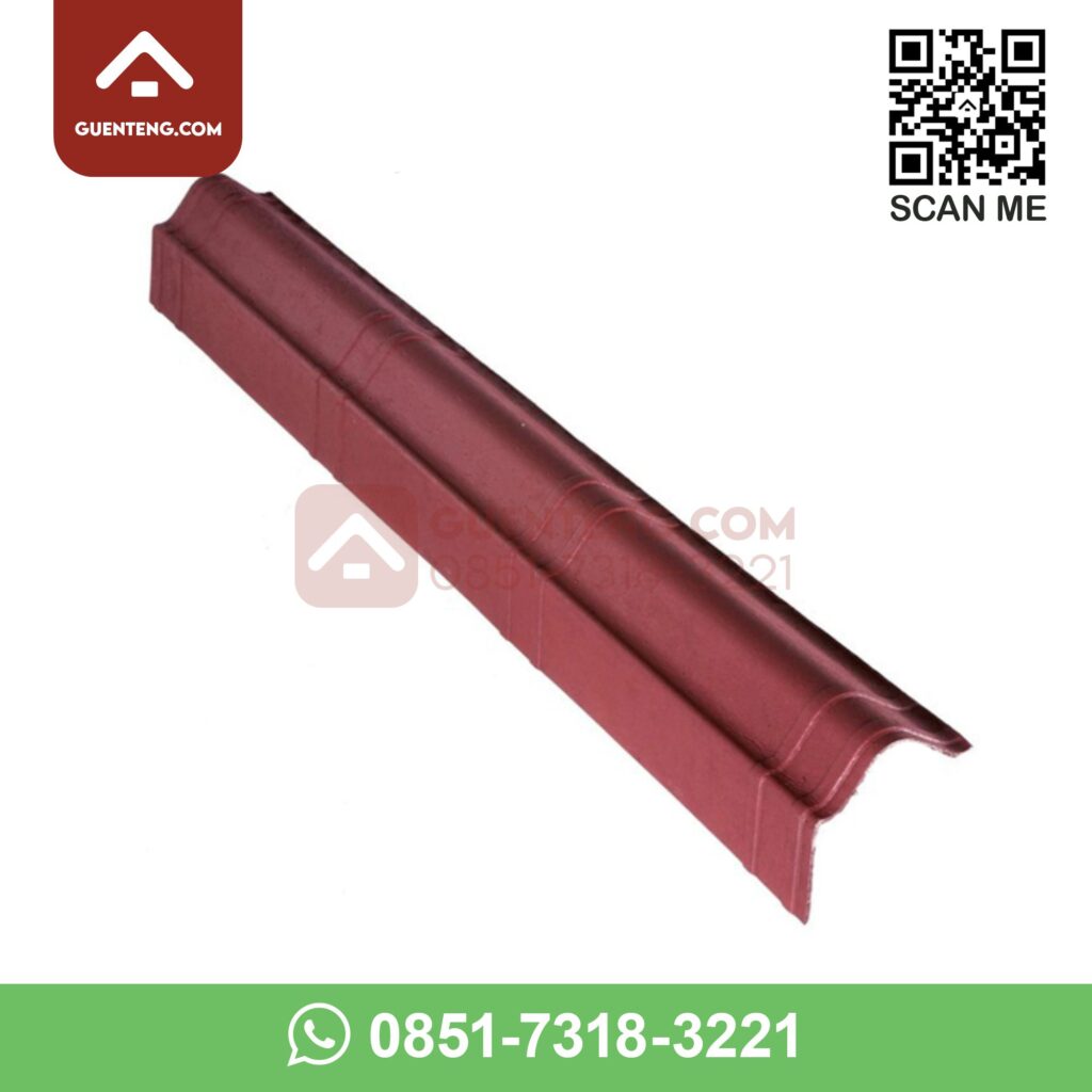 Genteng Aspal Atap Bitumen Onduvilla Verge Piece Shaded Red / Nok ...
