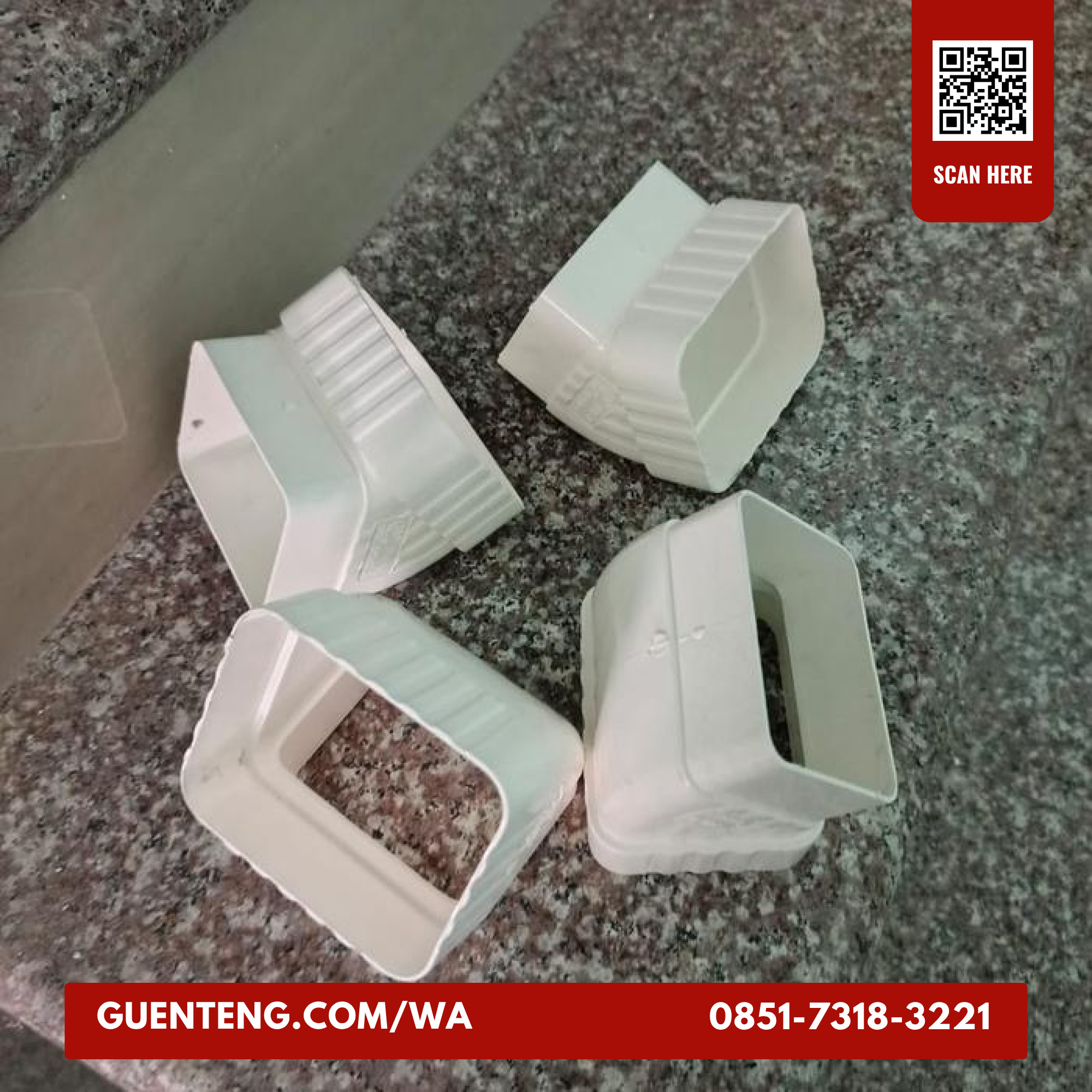 Siku 45 untuk Pipa kotak Talang ALDERON - Guenteng - Toko Genteng ...