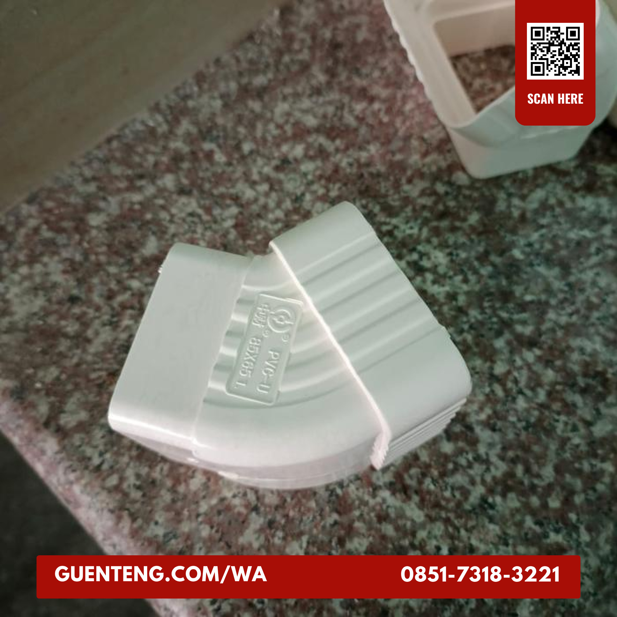 Siku 45 untuk Pipa kotak Talang ALDERON - Guenteng - Toko Genteng ...