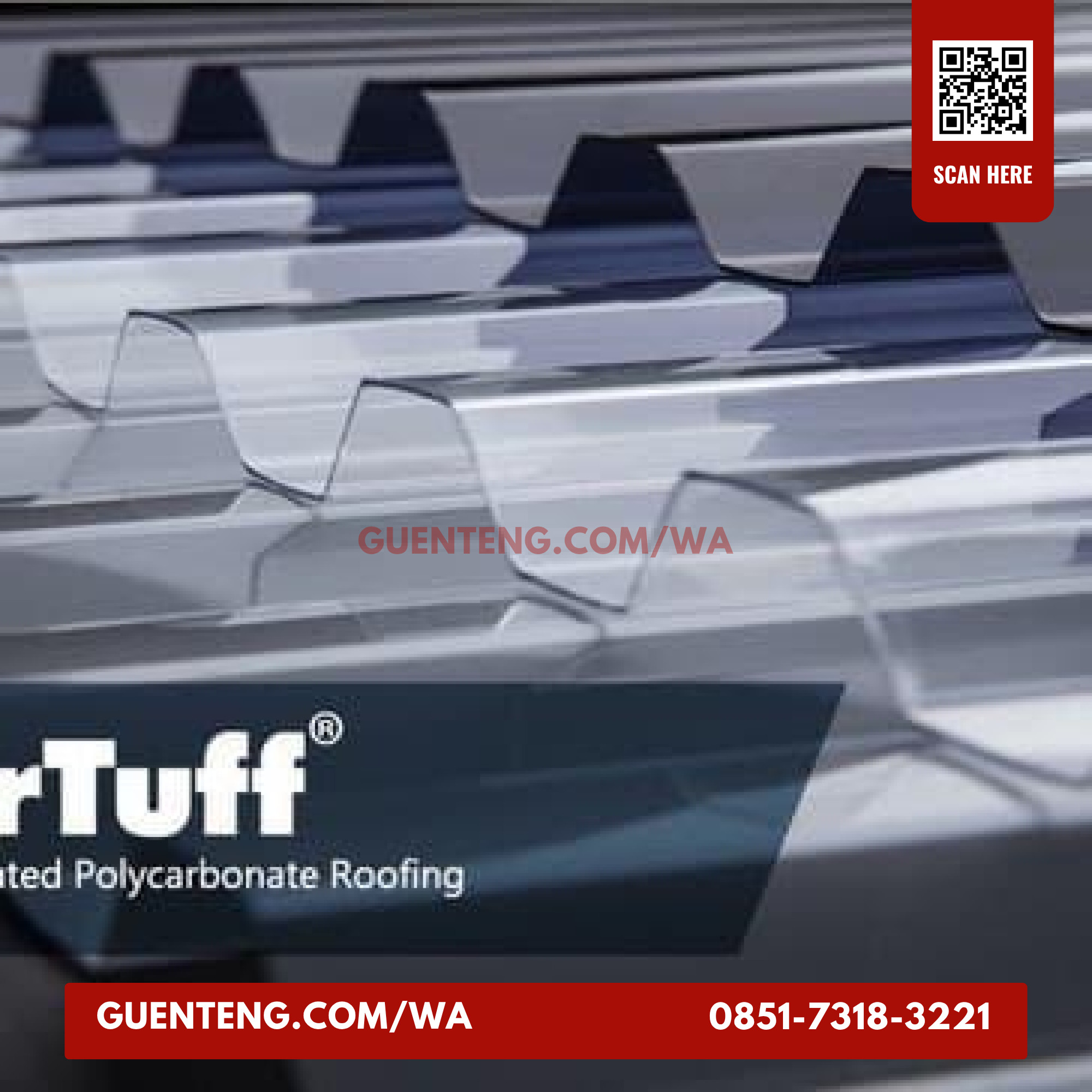 Solartuff Atap Gelombang Kotak Polycarbonate Greca CLEAR - Guenteng ...