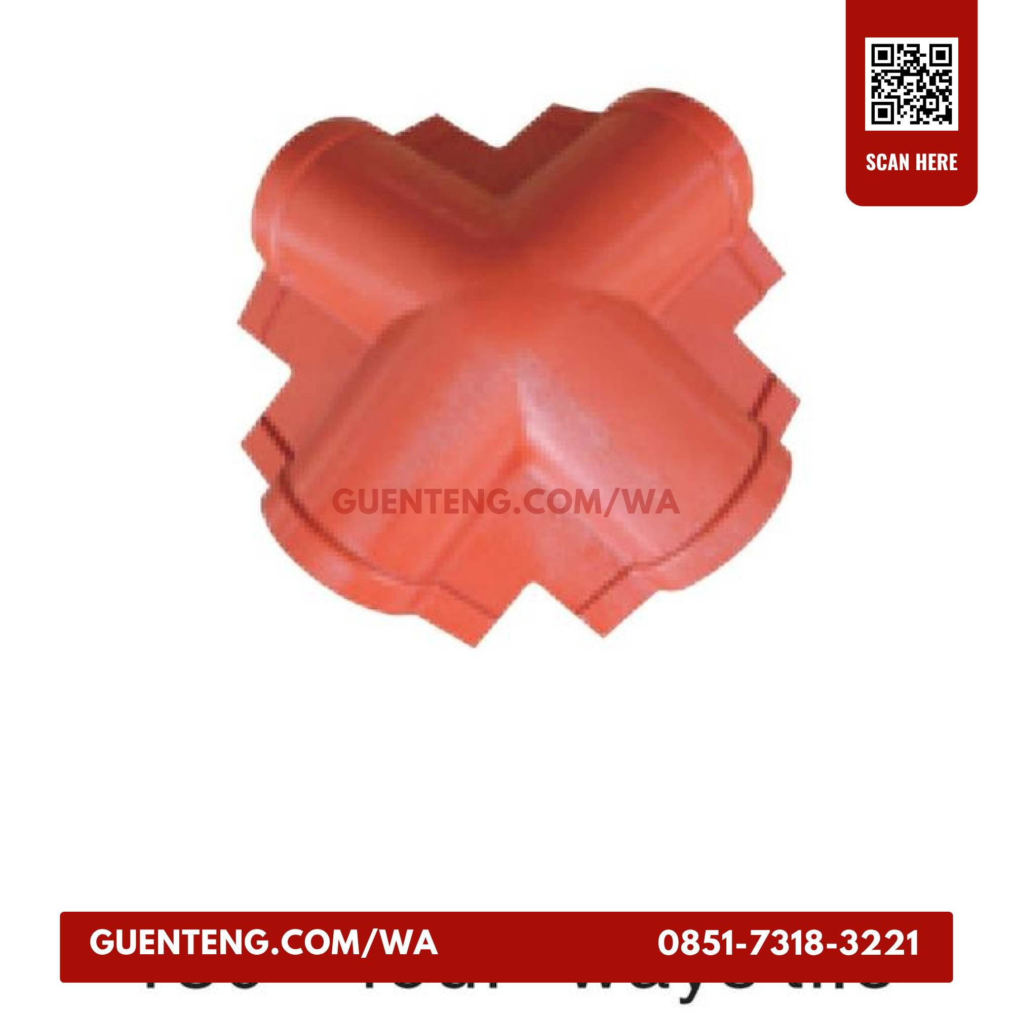 Top Ridge – Atap Genteng uPVC SunPro Roof Tile Cokelat - Guenteng ...