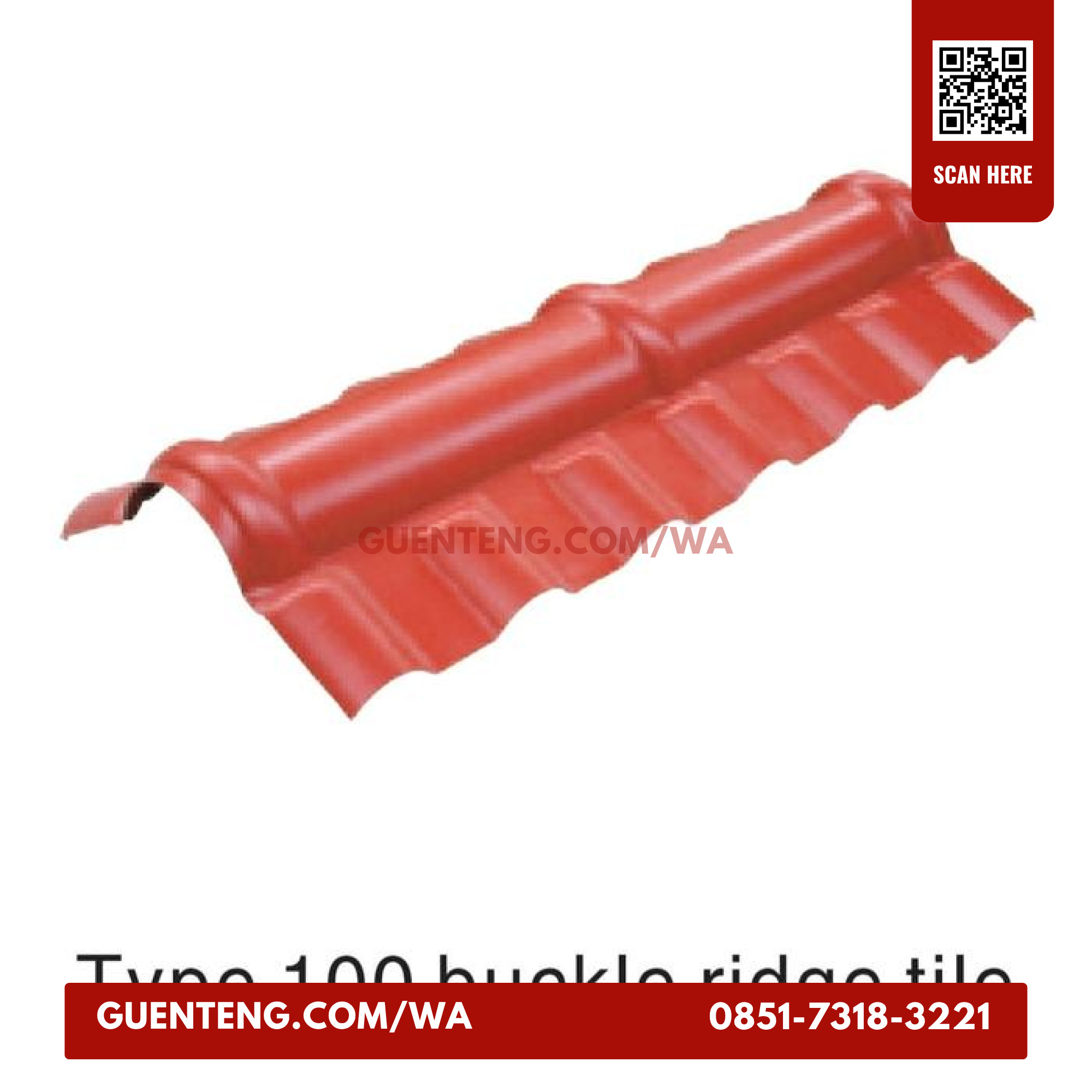 Top Ridge – Atap Genteng uPVC SunPro Roof Tile Hitam - Guenteng - Toko ...