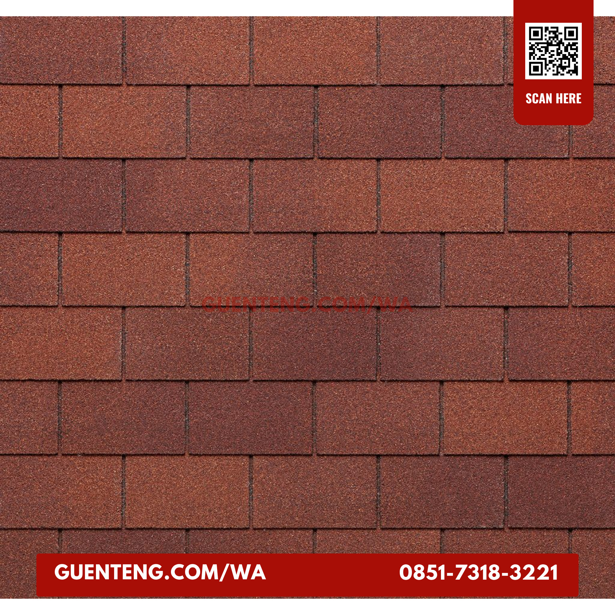 Top Shingles Tradisional 507 Shaded Red - Guenteng - Toko Genteng ...